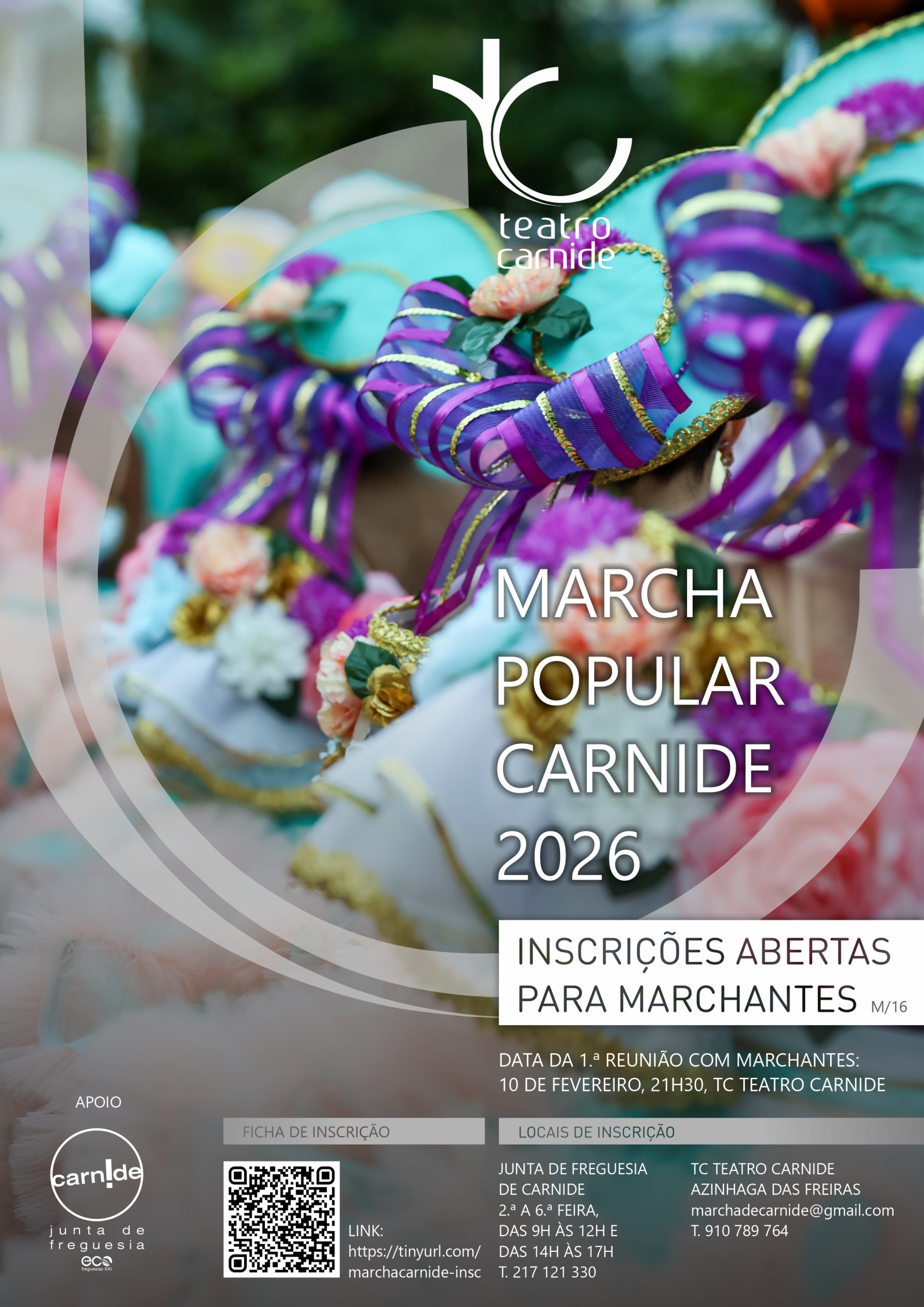 MARCHAS 2026 - Inscrições para Marchantes - Junta de Freguesia de Carnide